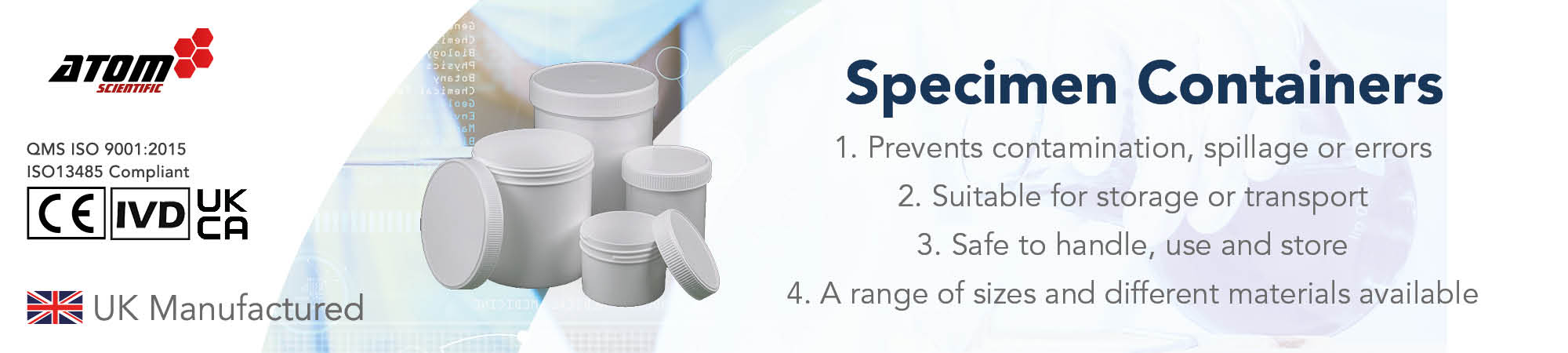 Atom Scientific | High Quality UK Made Chemicals and Labware Products