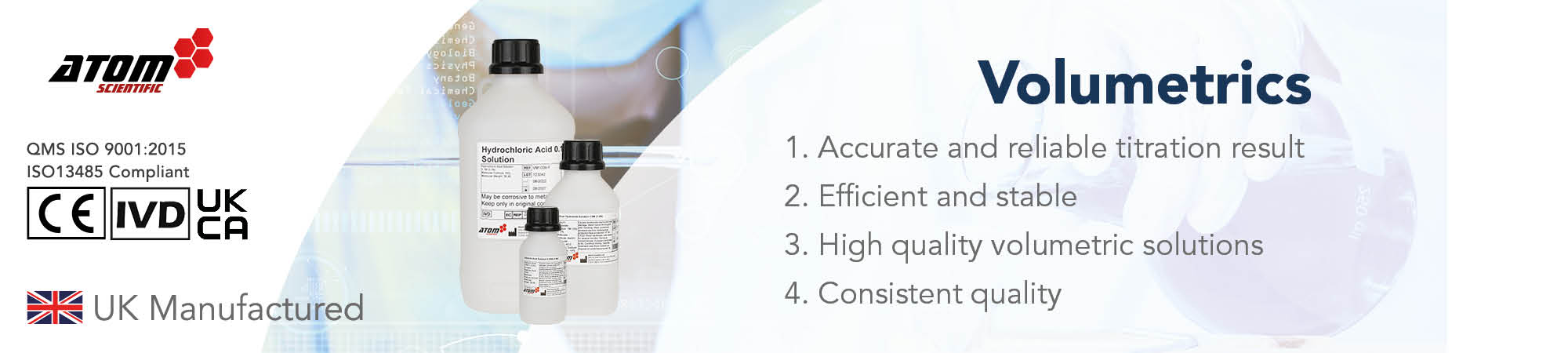 Atom Scientific | High Quality UK Made Chemicals and Labware Products